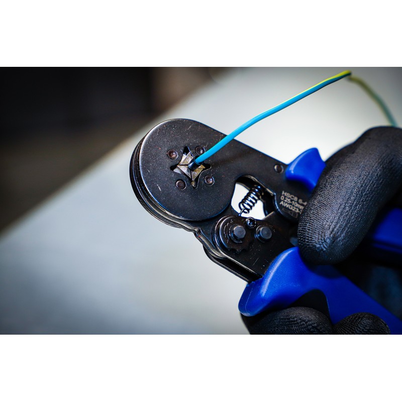 Pince à sertir pour cosses, conducteurs de 0,25 à 10 mm² | avec assortiment de cosses de ...